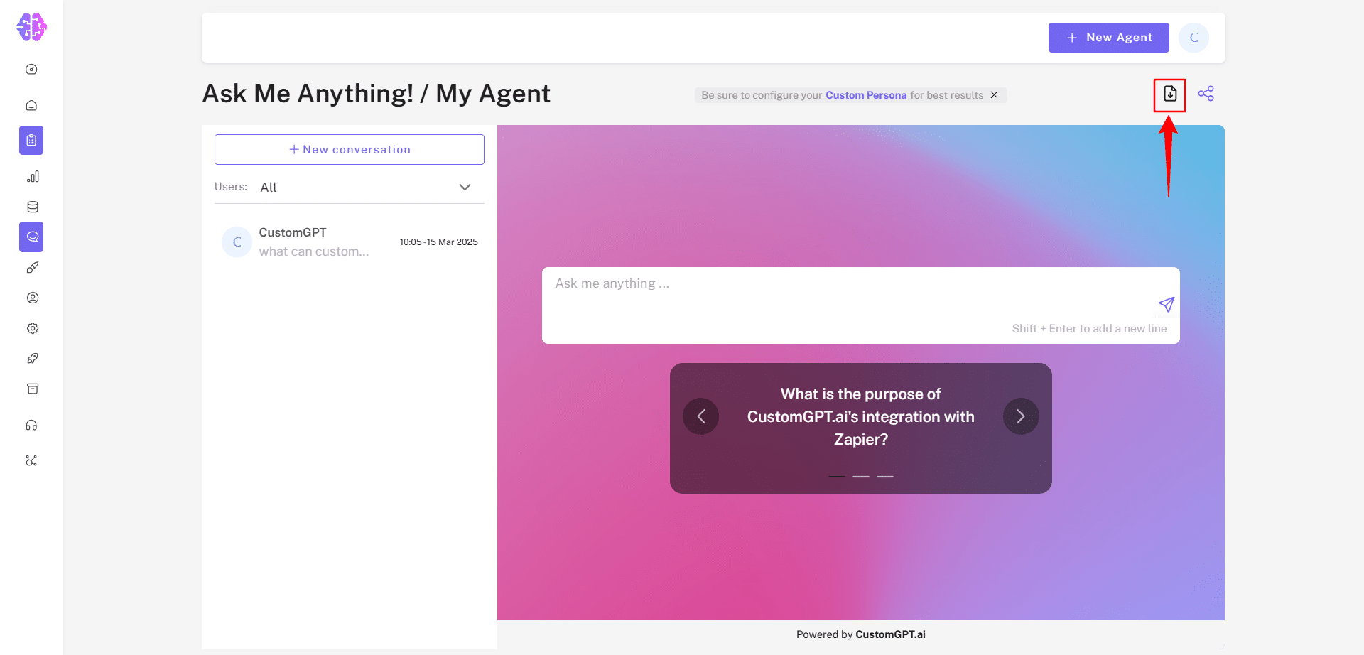 CustomGPT Introduces Chat Logs: Goldmine Of Customer Intelligence