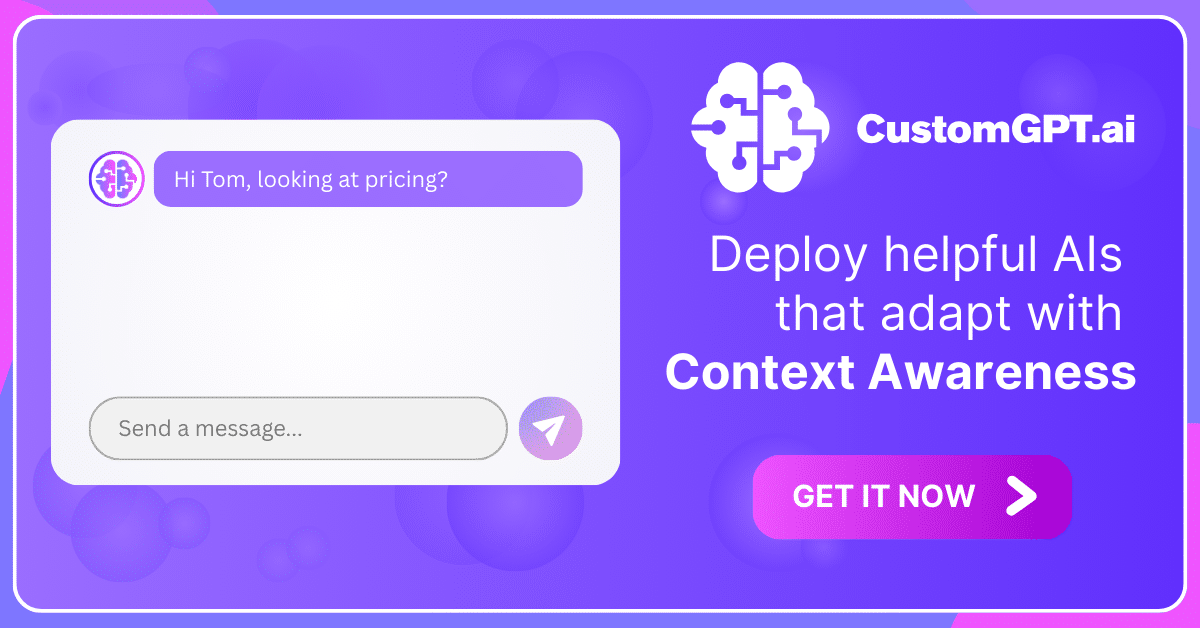 Context-Aware Chatbot For Website - 17x Conversions