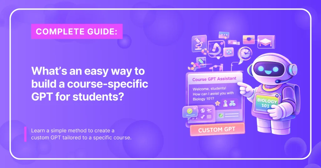 Build Course-Specific AI-based Tutors | CustomGPT